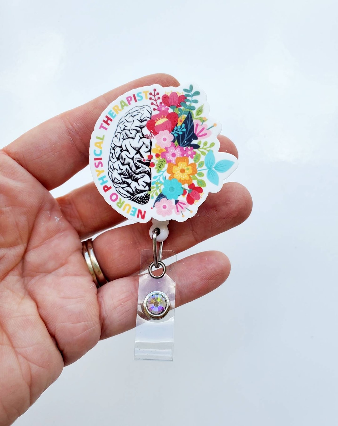 Neuro Physical Therapist Badge Reel | Neuro Brain Badge | Retractable ...