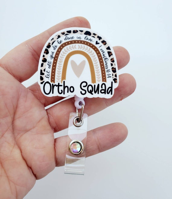 Ortho Squad Badge Reel Rainbow Ortho Badge Cute Ortho - Etsy