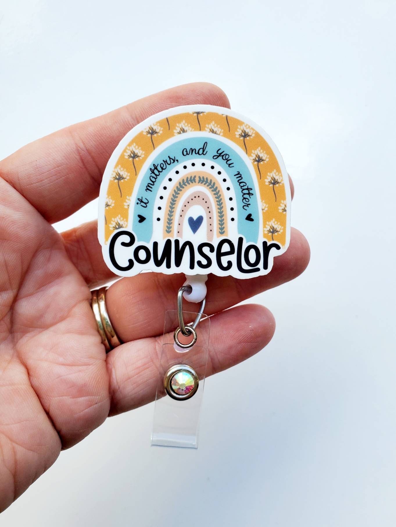 Counselor Badge Reel counselor Badge Reel Retractable - Etsy