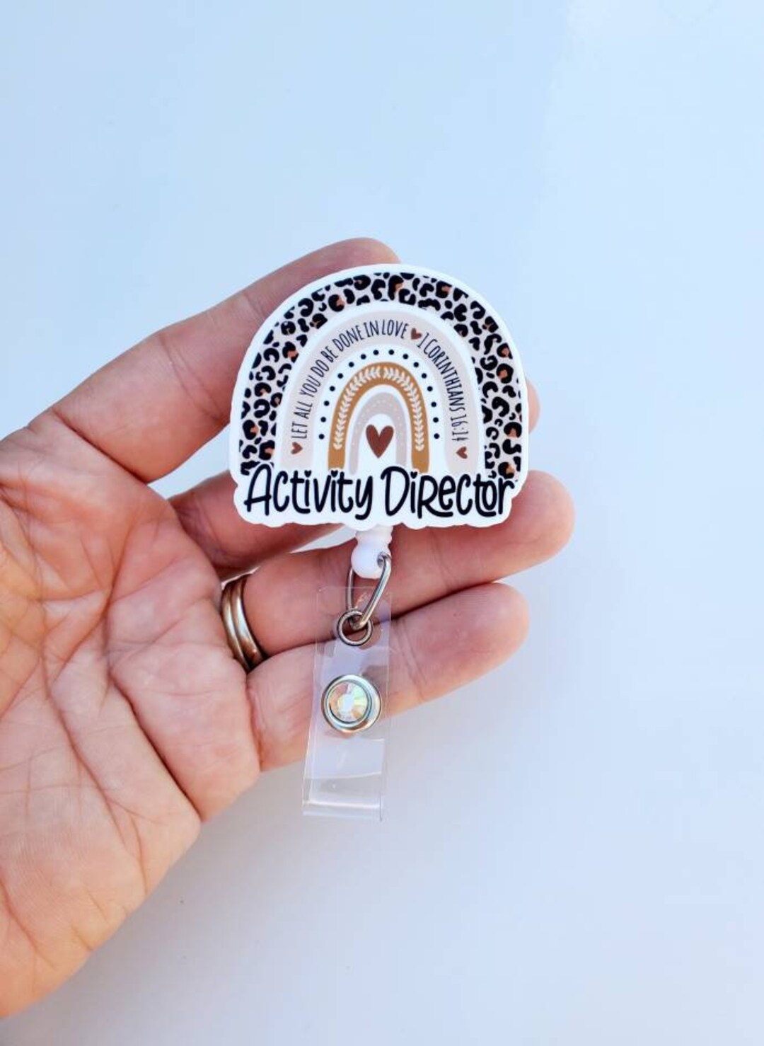 Activity Director Badge Reel | Activity Director Retractable Rainbow ...