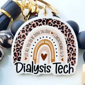 Dialysis Tech Keychain | Dialysis Tech Wrist Keychain Holder | Dialysis ...