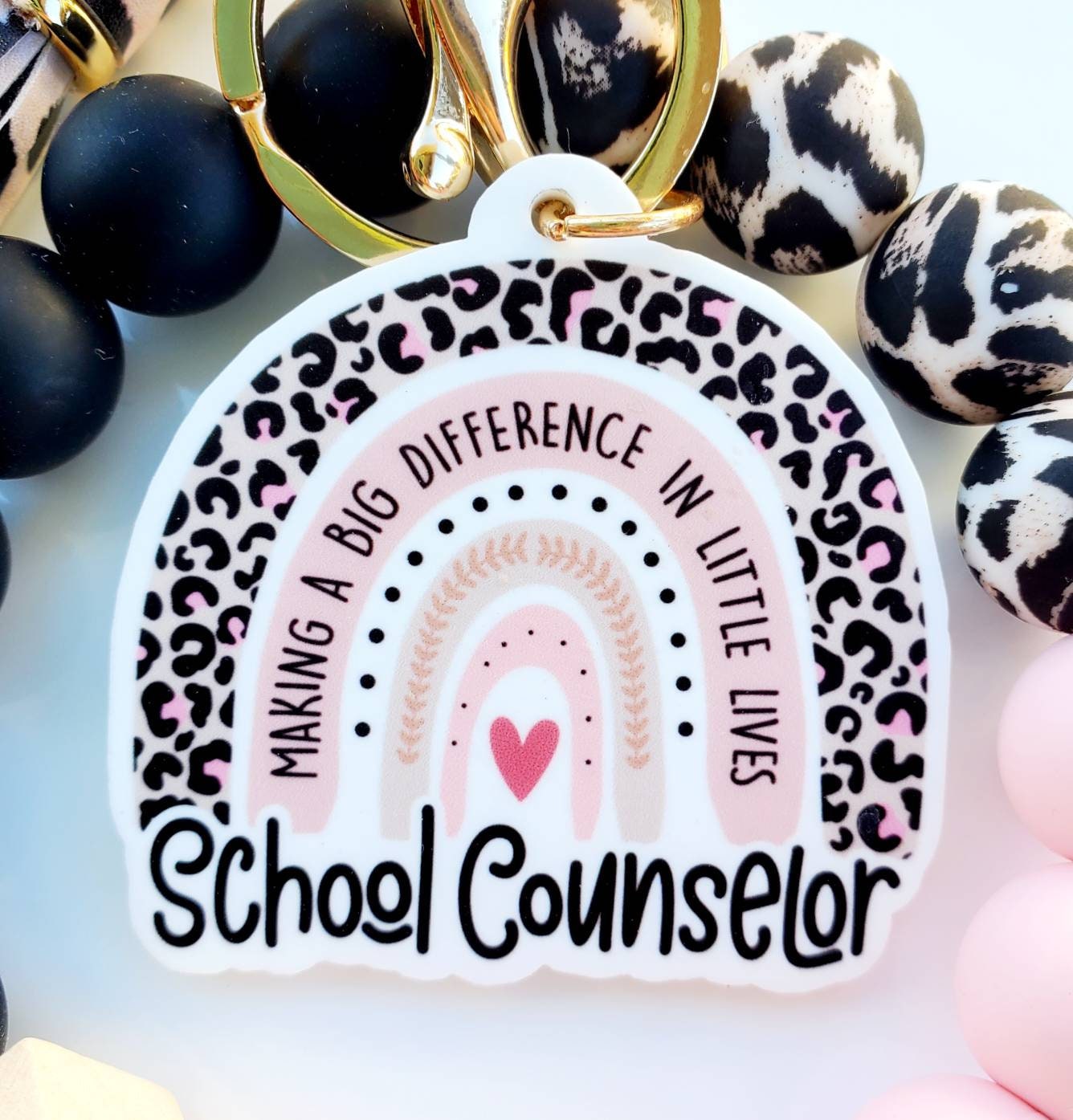 School Counselor Keychain | Counselor Wrist Keychain Holder | School ...