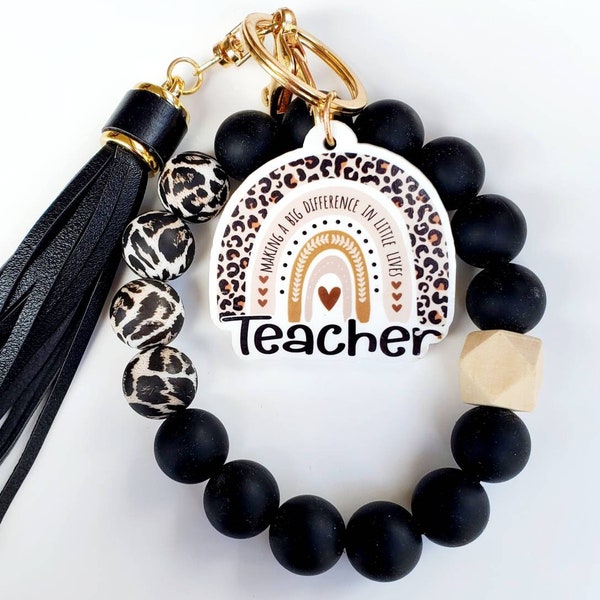 Teacher Keychain - Etsy