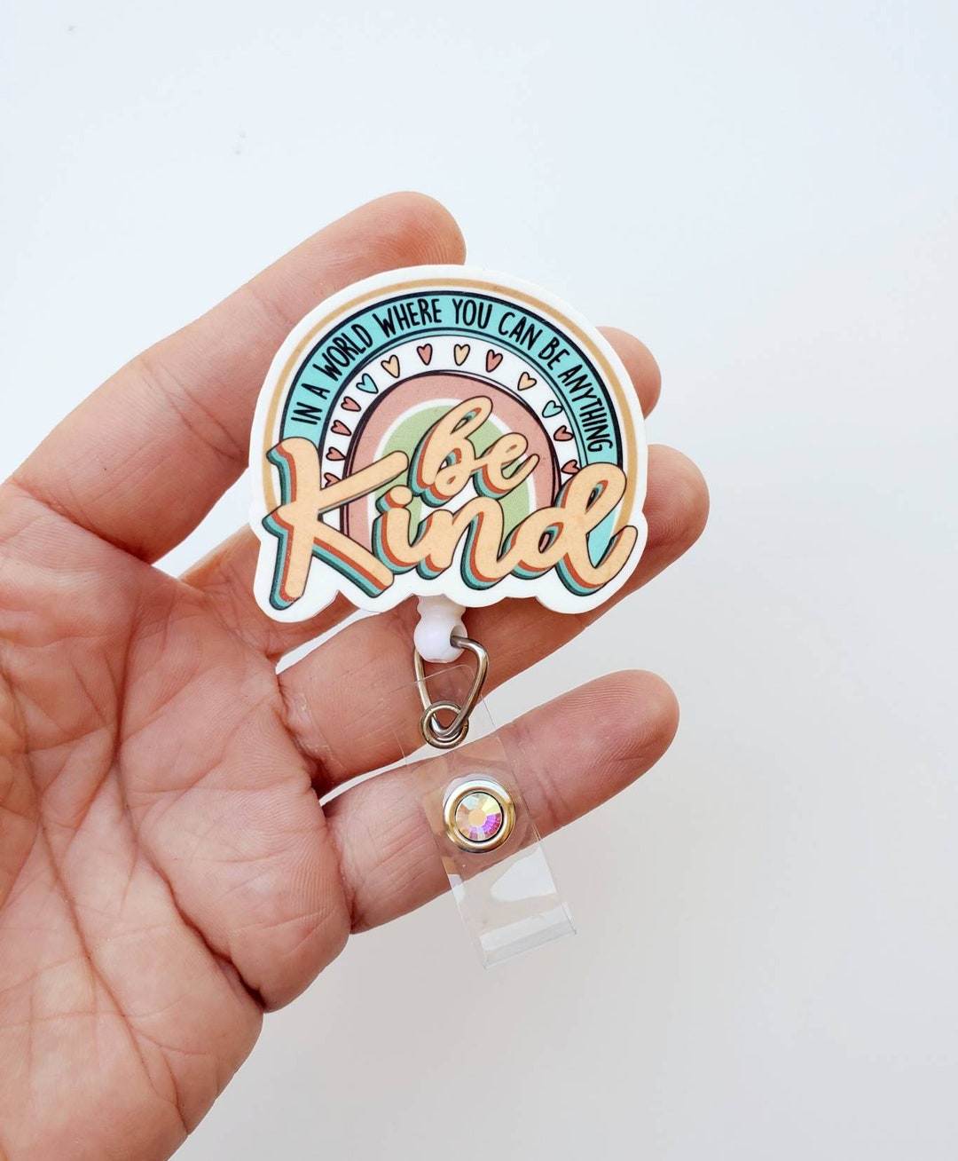 Be Kind Badge in A World Where You Can Be Anything Be Kind rainbow ...