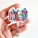 Nicu Nurse Badge Nicu Nurse Rainbow Badge Nicu Nurse Gift Nicu Badge ...