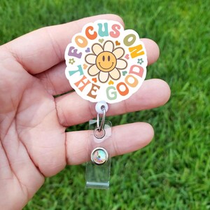 Focus on the Good Badge Reel, Mental Health Nurse Badge Holder ...