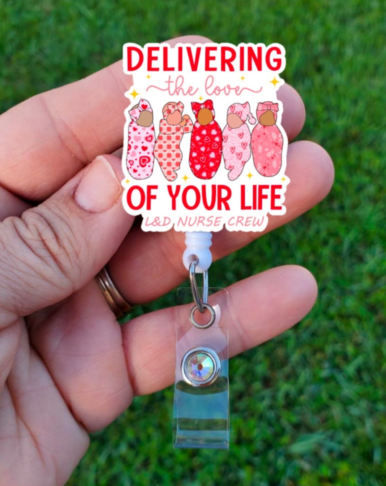 Labor and Delivery Crew Badge | L&D Gift | Delivering the Love of Your ...