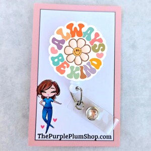 Always Be Kind Badge Reel | Nurse Badge Reel | Rainbow Badge | Nurse ...