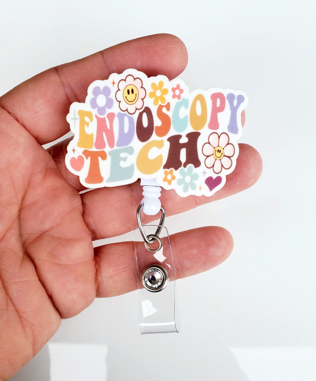 Endoscopy Tech Badge Reel GI Tech Badge Gastroenterology Tech Clinical ...