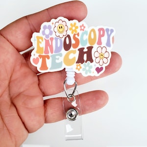 Endoscopy Tech Badge Reel GI Tech Badge Gastroenterology Tech Clinical ...