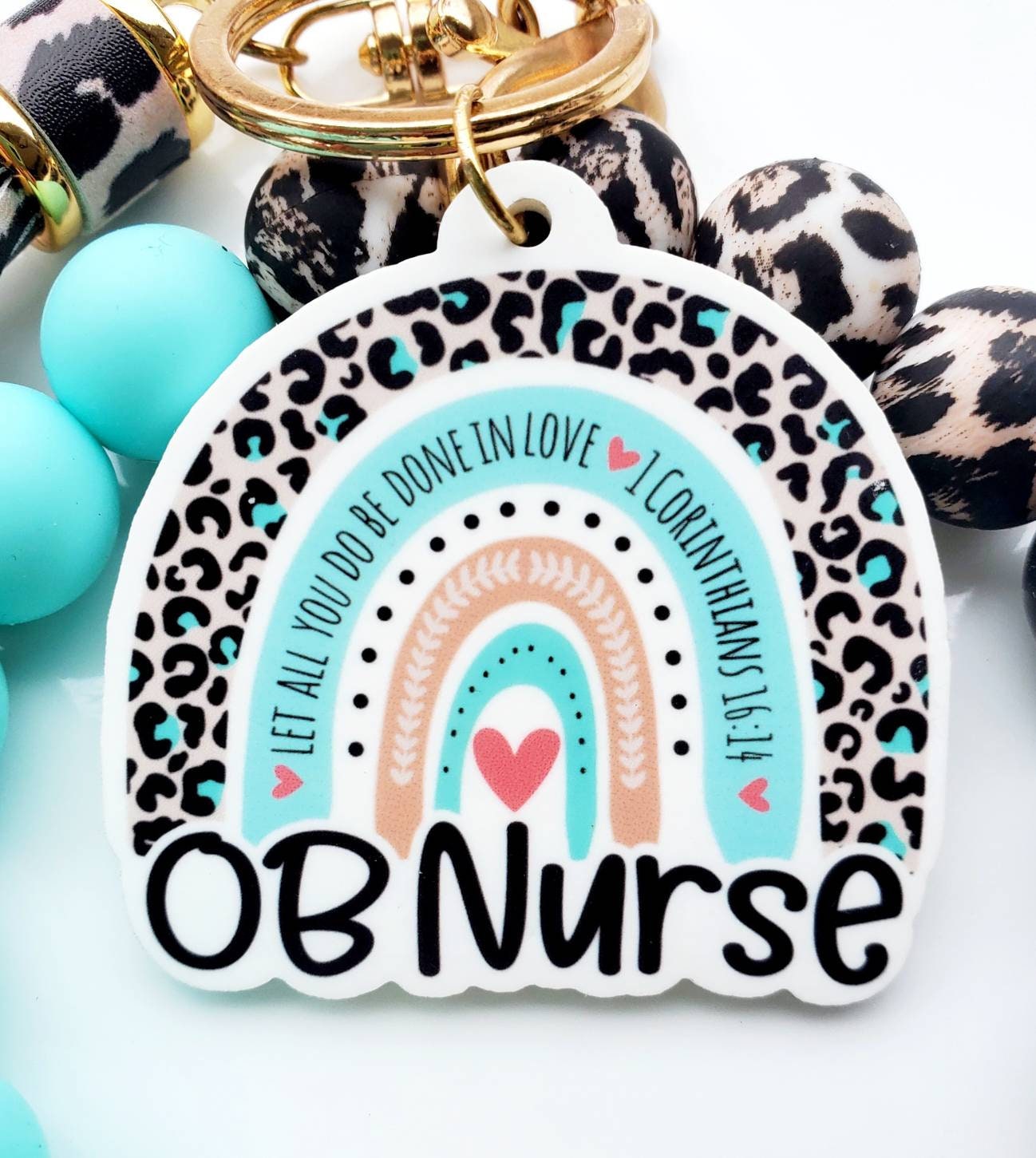 OB Gift Set OB Nurse Badge and Wristlet Cute OB Stuff - Etsy