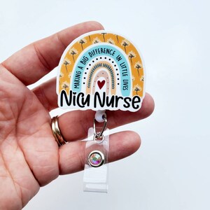 Nicu Nurse Badge | Nicu Nurse Rainbow Badge | Nicu Nurse Gift | Nicu ...