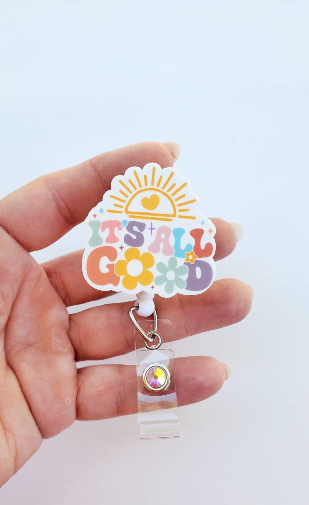 Its All Good Badge Reel Mental Health Badge Reel Nurse Accessories ...