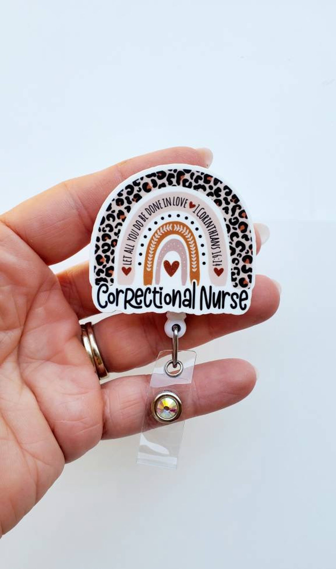 Correctional Nurse Badge Reel | Retractable Corrections Badge | Badge ...