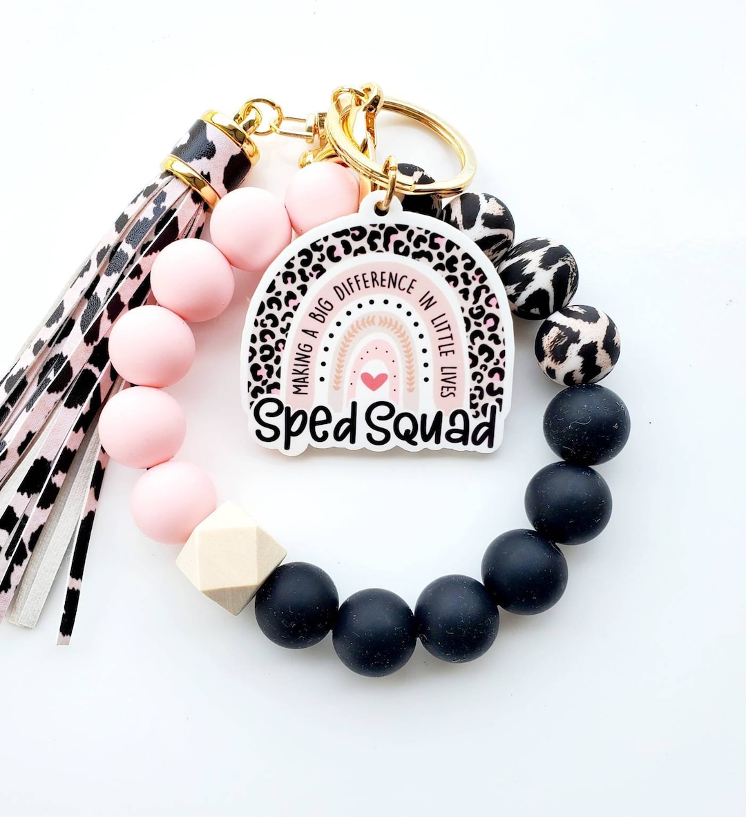 Sped Squad Keychain | Special Education Wristlet | Sped Gift | Sped ...