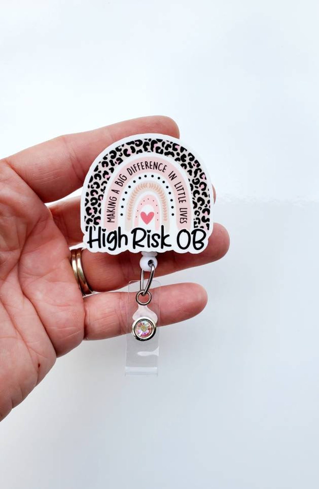 High Risk OB Nurse Badge | High Risk Ob Nurse Rainbow Badge | High Risk ...