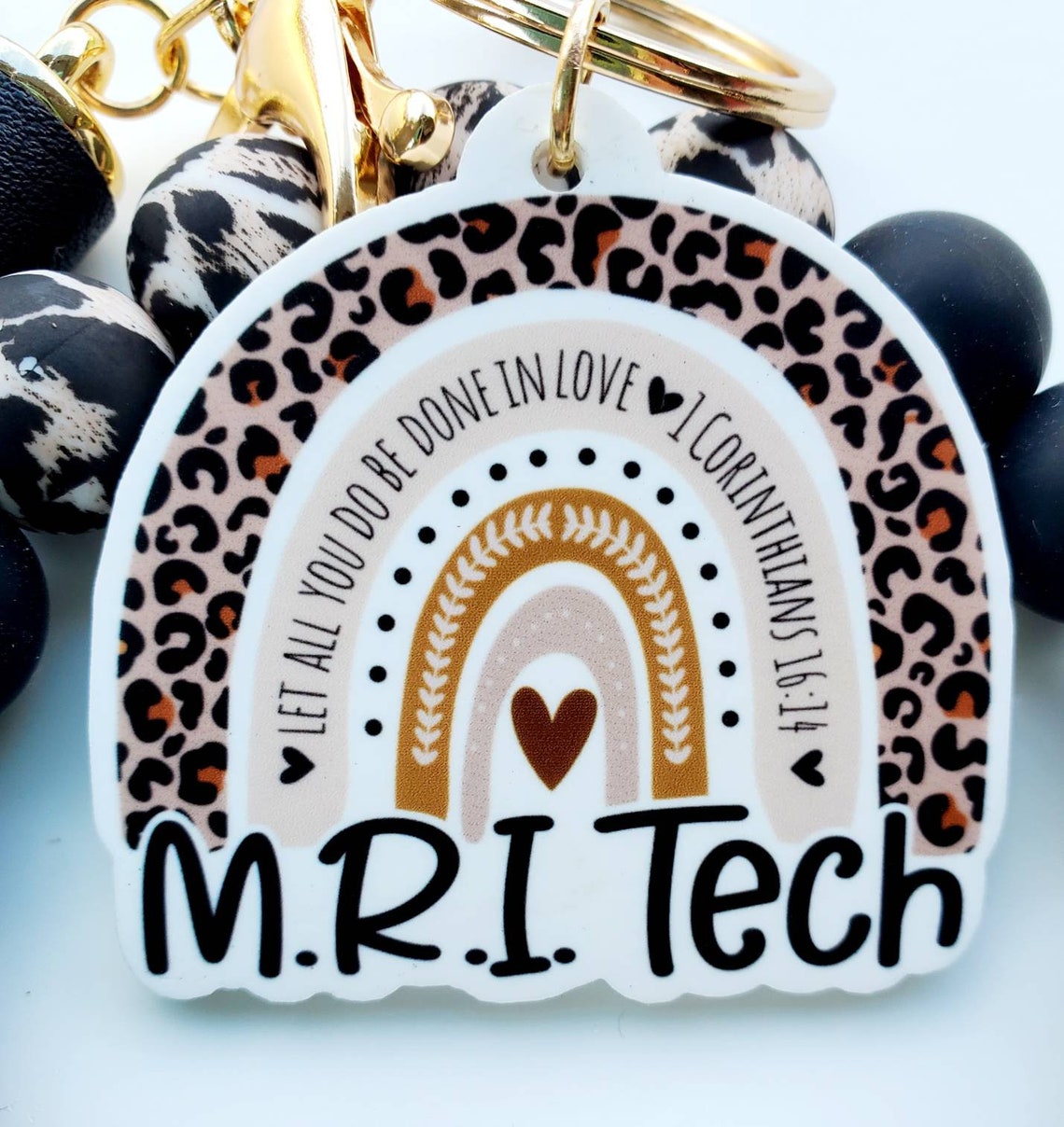 MRI Tech Keychain Mri Tech Wrist Keychain Holder Mri Tech - Etsy