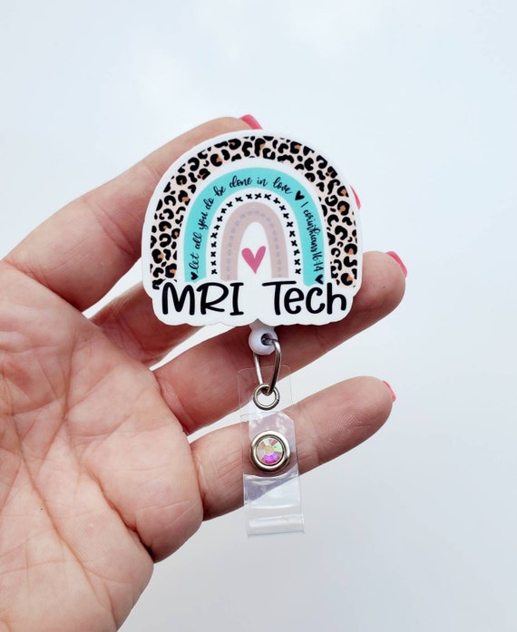 MRI Rainbow Badge MRI Tech Badge | Etsy