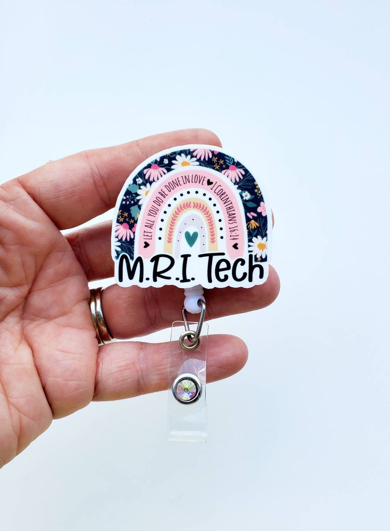 MRI Rainbow Badge MRI Tech Badge - Etsy
