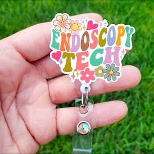 Endoscopy Tech Badge Reel | GI Tech Badge | Gastroenterology Tech ...