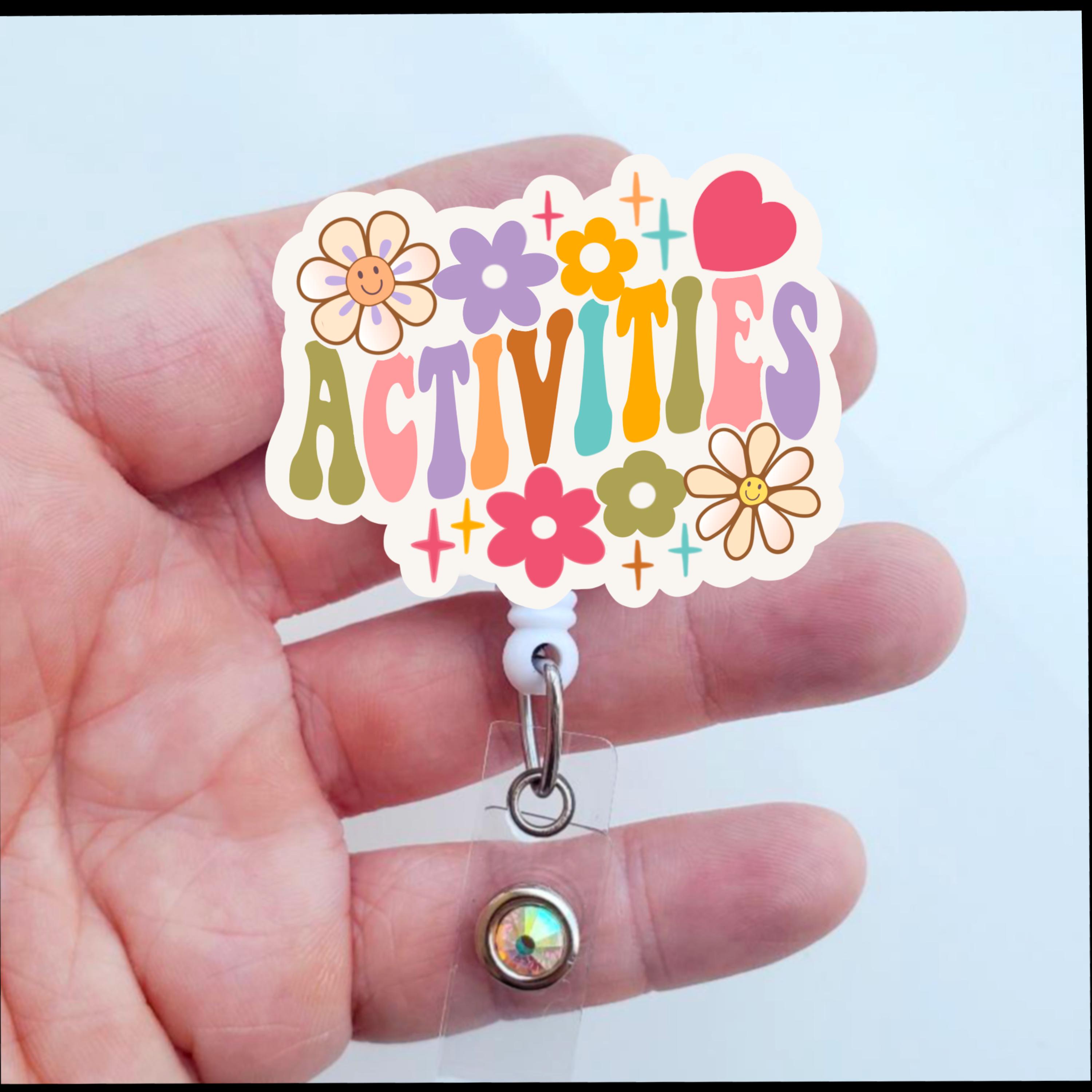 Activities Badge Reel | Activities Gift | Retractable Assistant Badge ...