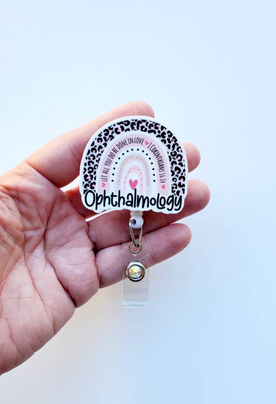 Ophthalmology Rainbow Badge Reel | Ophthalmologist Badge - Etsy