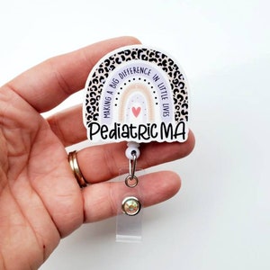 Pediatric MA Badge Reel | Pediatric Medical Assistant Badge Reel - Etsy