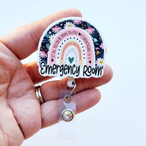Emergency Room Badge Reel | ER Nurse Badge | Emergency Room Staff Gift ...