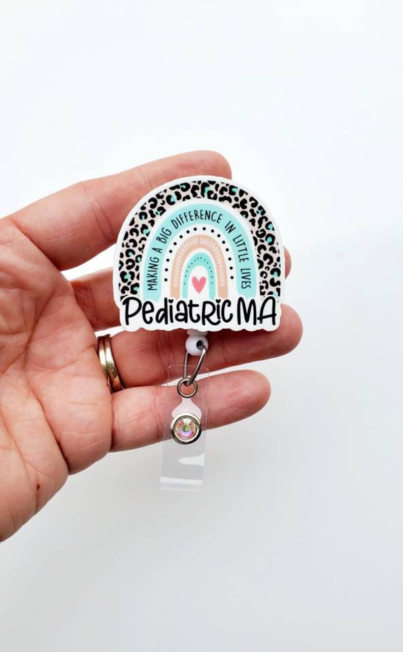 Pediatric MA Badge Reel | Pediatric Medical Assistant Badge Reel - Etsy