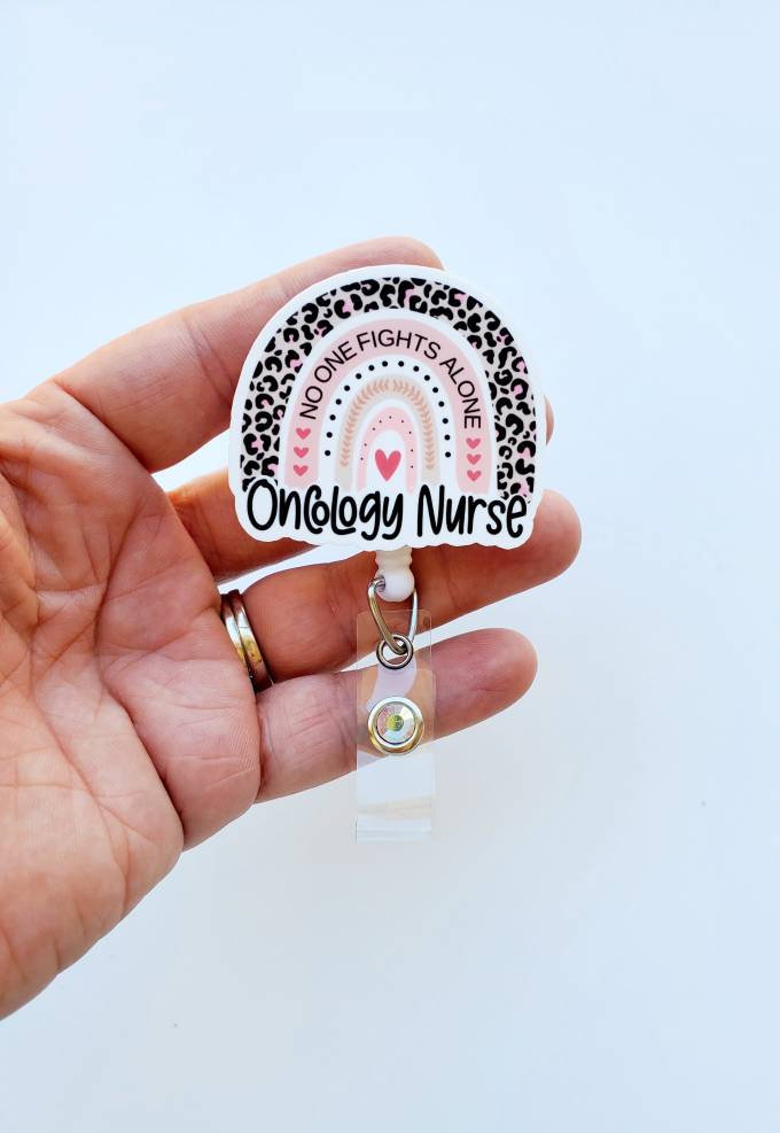 Oncology Nurse Badge Oncology Nurse Rainbow Badge Oncology - Etsy