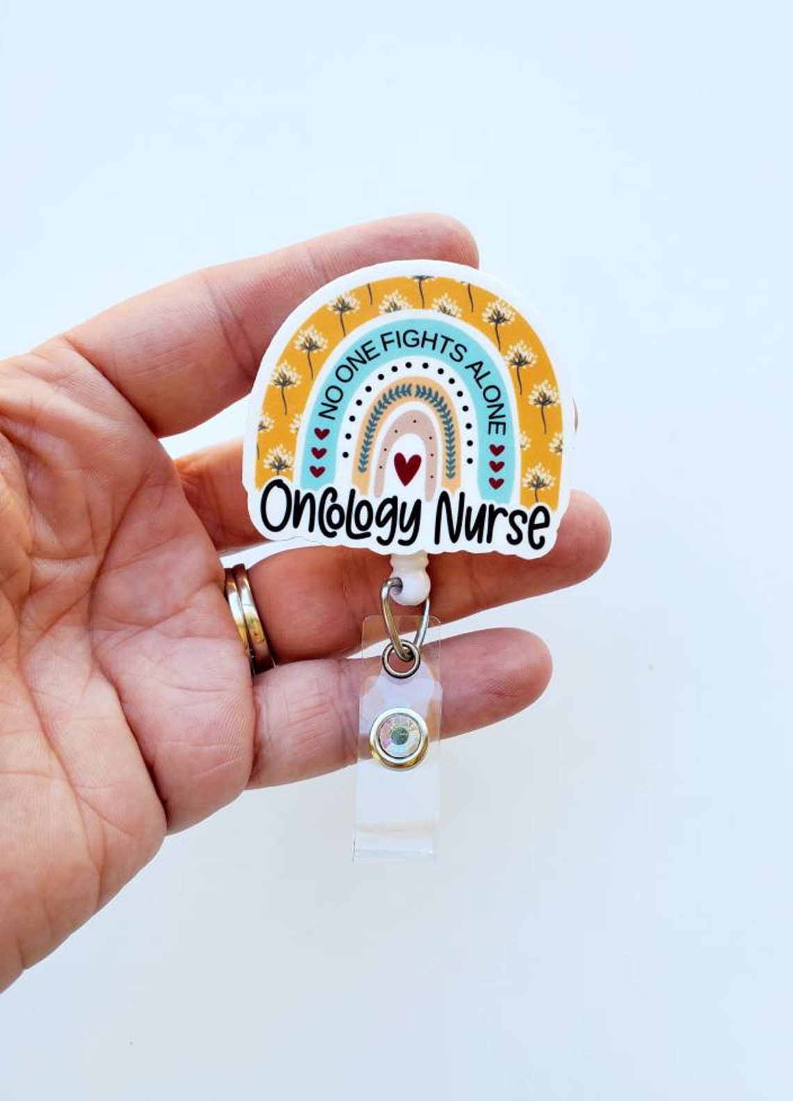 Oncology Nurse Badge Oncology Nurse Rainbow Badge Oncology - Etsy