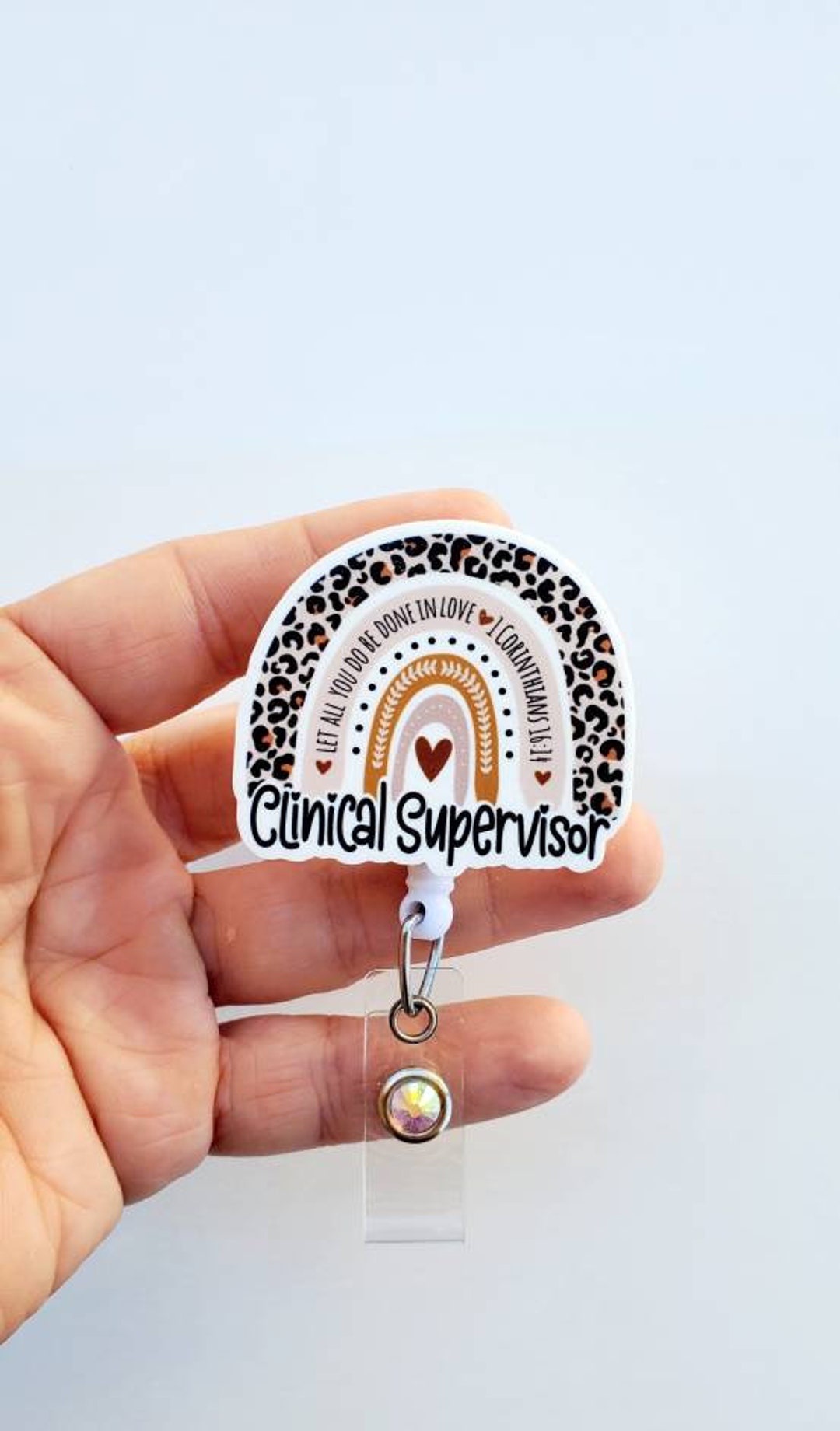 Clinical Supervisor Badge Reel | Retractable Clinical Supervisor ...