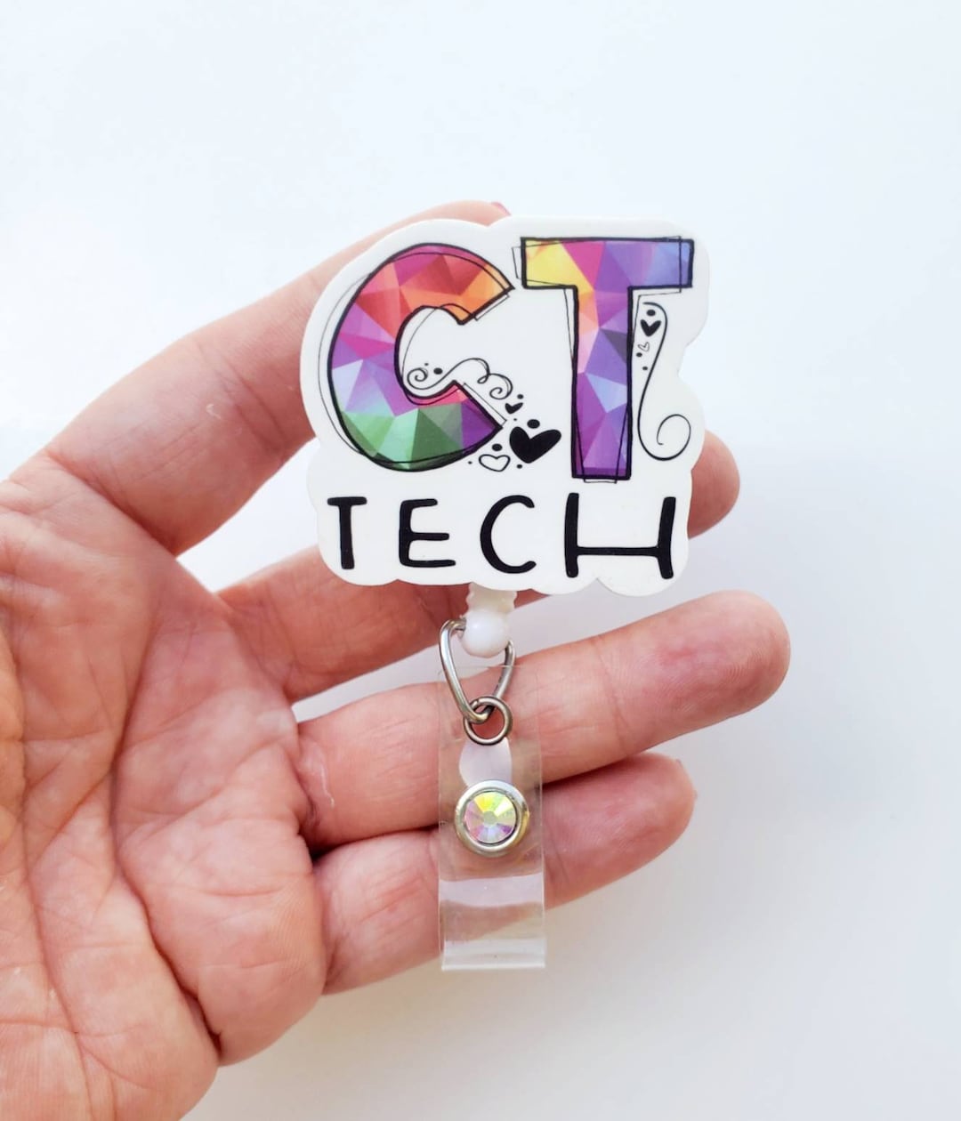 Ct Tech Badge Reel | Ct Tech Reel | Ct Badge ID Holder | Ct Tech Gift ...