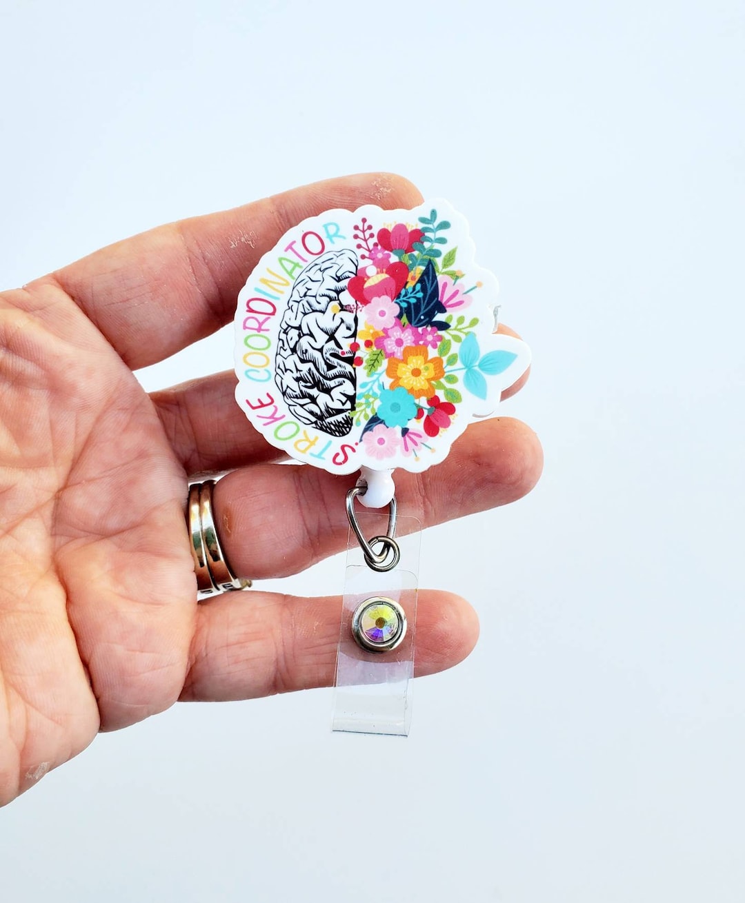 Stroke Coordinator Badge Stroke Badge Brain Badge Reel Stroke ...