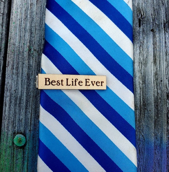 Best Life Ever Tie Clip JW Best Life Ever Tie Bar JW - Etsy