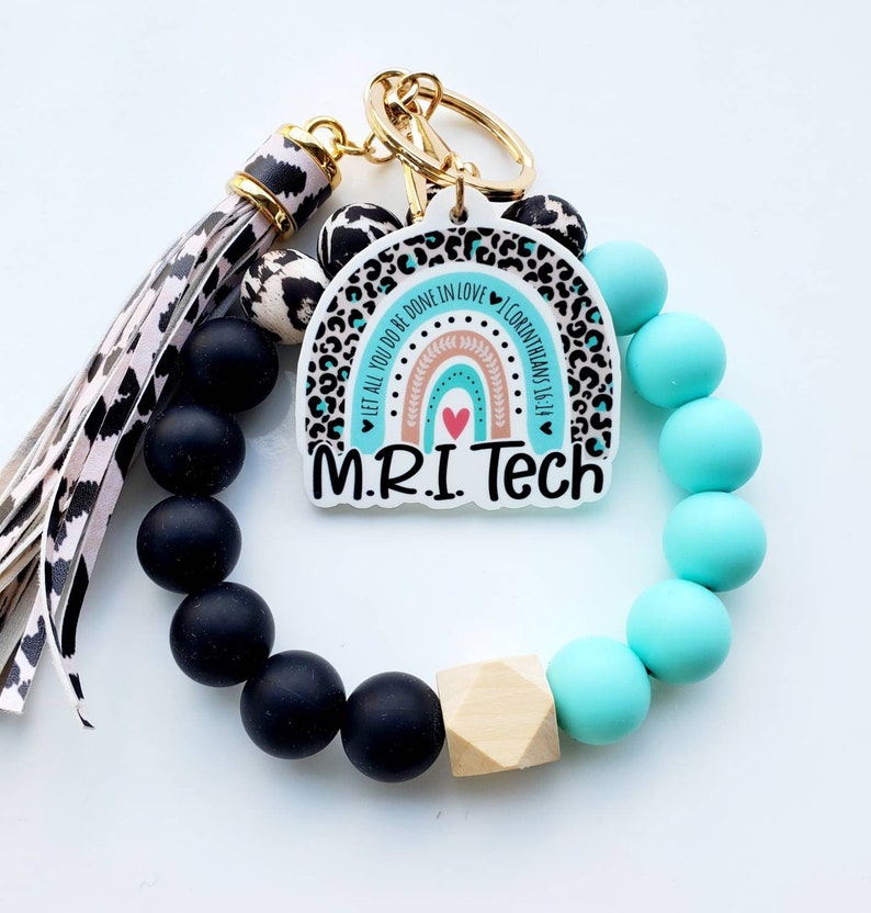 MRI Tech Keychain Mri Tech Wrist Keychain Holder Mri Tech - Etsy
