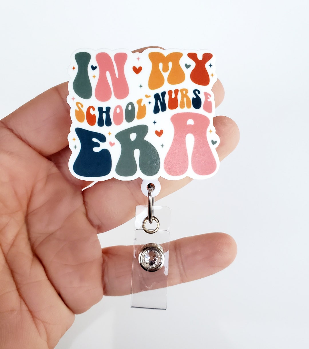 In My School Nurse Era Badge Reel | School Nurse Badge Reel | Badge ...