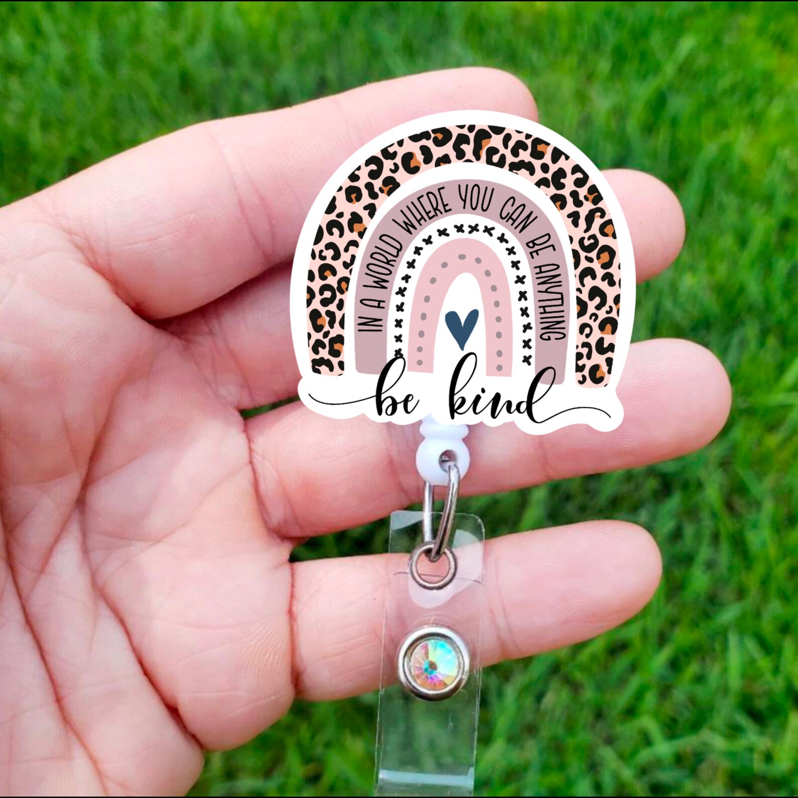 Be Kind Badge | in A World Where You Can Be Anything Be Kind | Rainbow ...