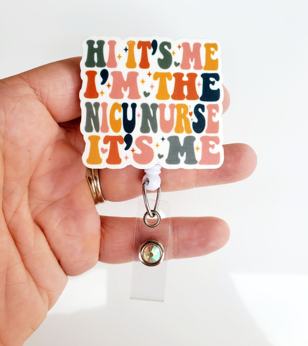 Hi I'ts Me I'm the Nicu Nurse I'ts Me Badge Reel Nurse Badge Reel Badge ...