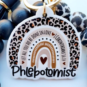 Phlebotomist Wristlet | Phlebotomy Tech Badge Reel | Silicone Wristlet ...