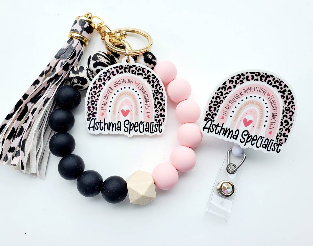 Asthma Specialist Badge Reel Asthma Specialist Wristlet Asthma ...