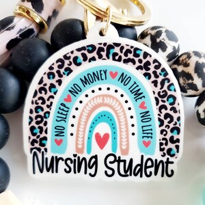 Nursing Student Wristlet | Nursing Student Wrist Keychain Holder ...
