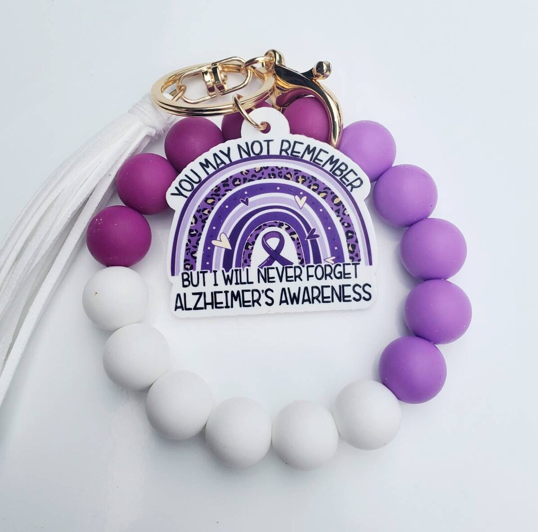 Alzheimer's Keychain | Alzheimer's Wrist Keychain Holder | Alzheimer's ...