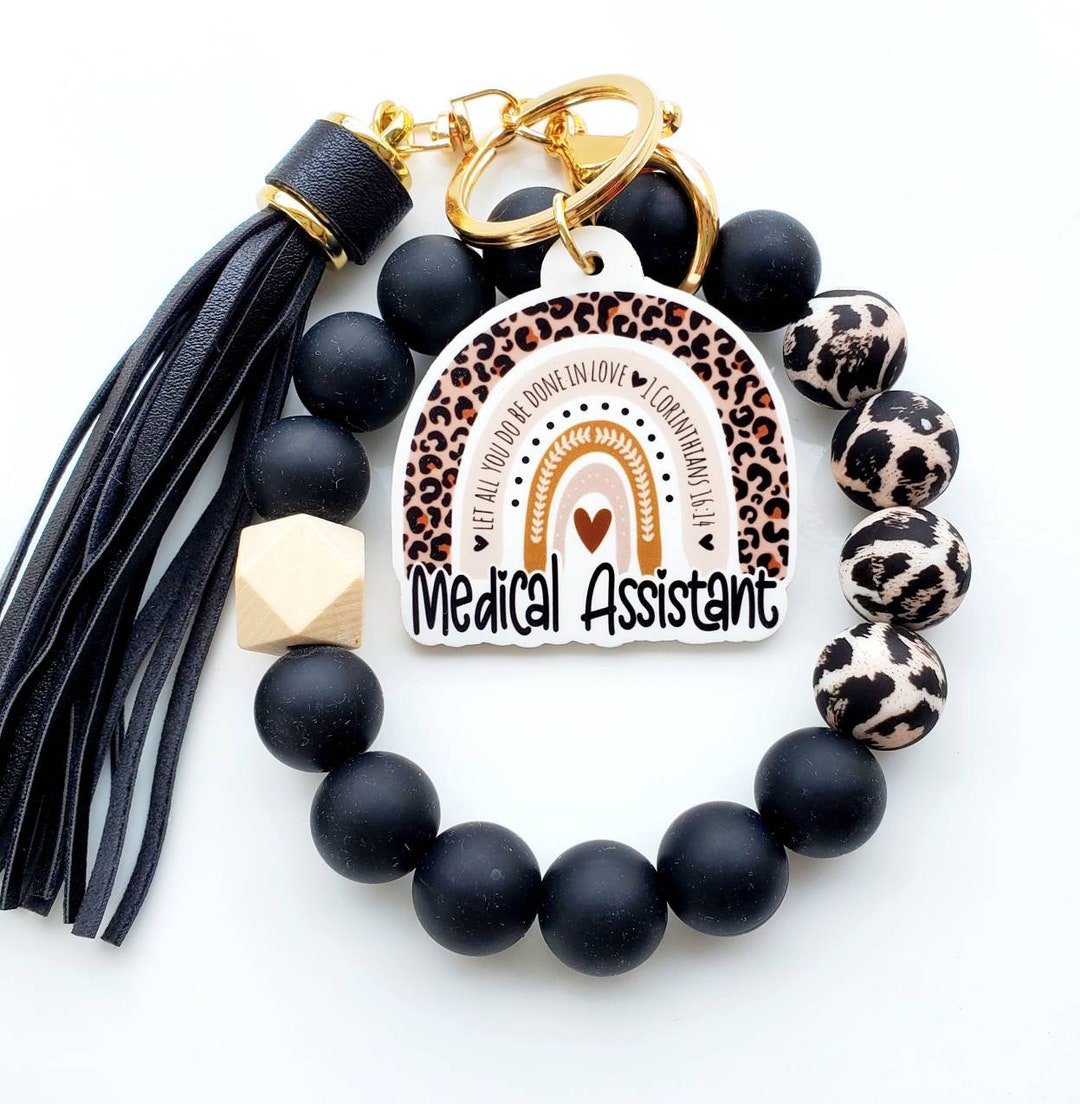 Medical Assistant Keychain | Medical Wrist Keychain Holder | Medical ...