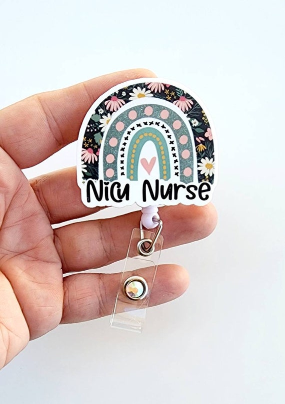 Nicu Nurse Badge Nicu Nurse Rainbow Badge Nicu Nurse Gift - Etsy