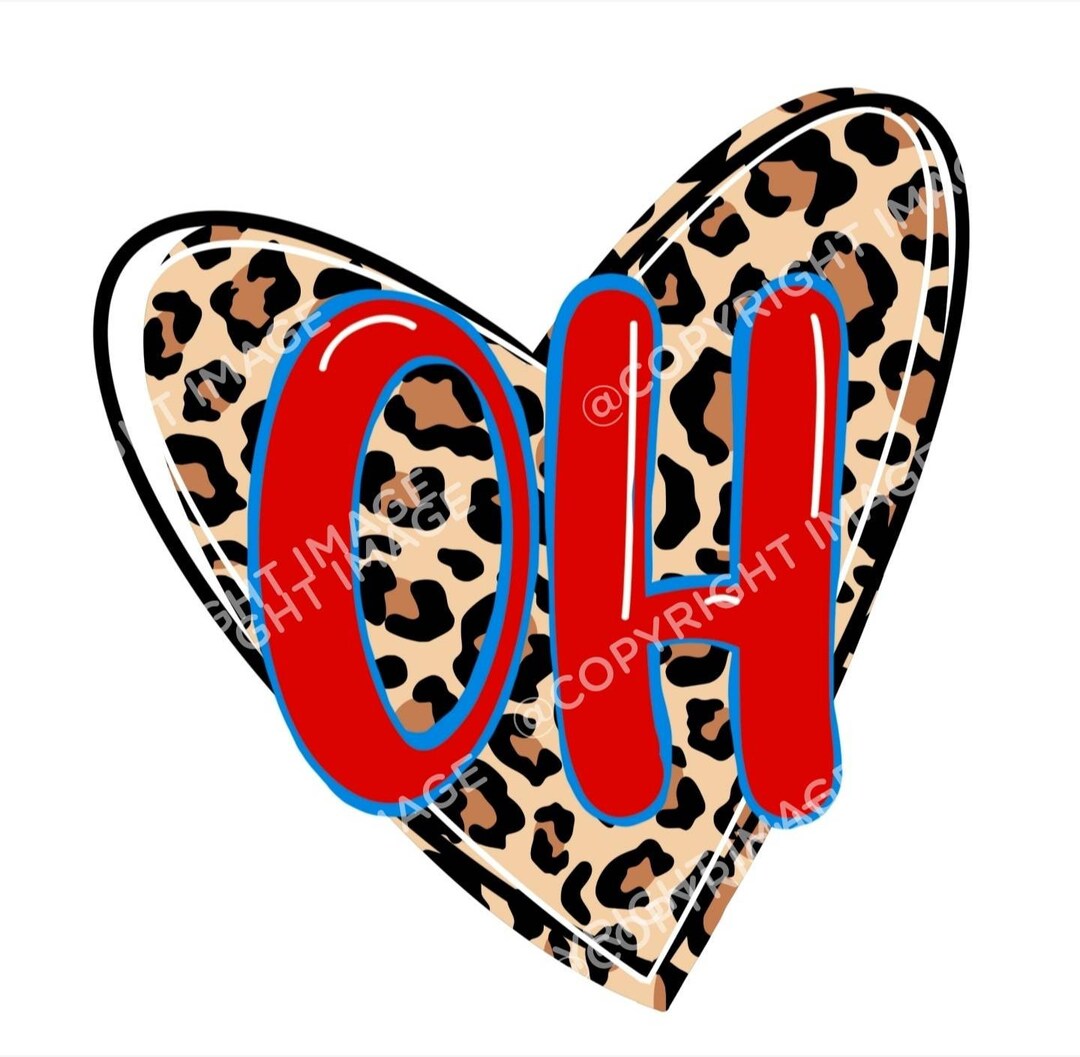 OH Png Ohio Png Cheetah Ohio Leopard Ohio Png Instant - Etsy Australia