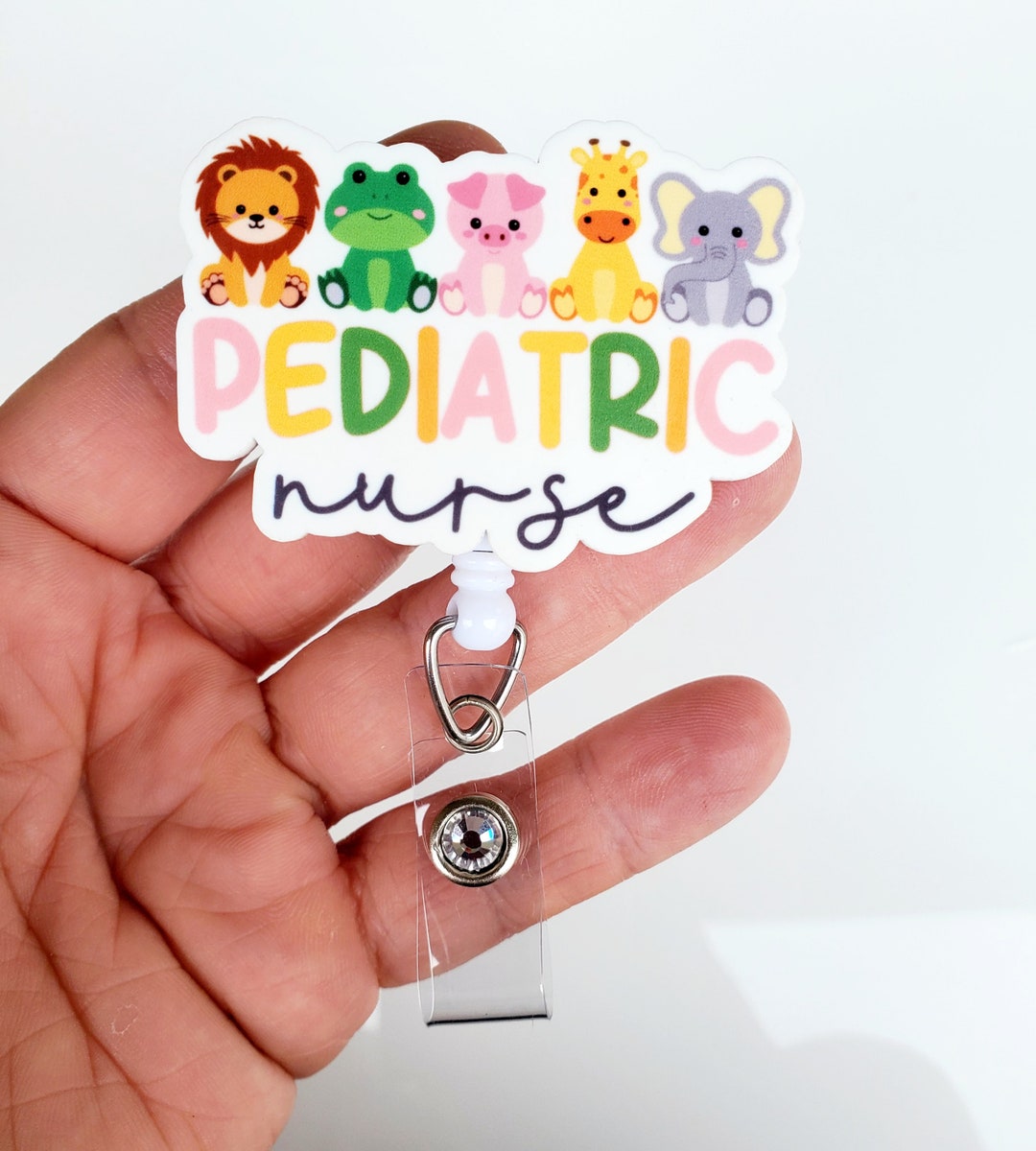 Animal Pediatric Nurse Badge Reel | Animal Badge Reel | Pediatric ...
