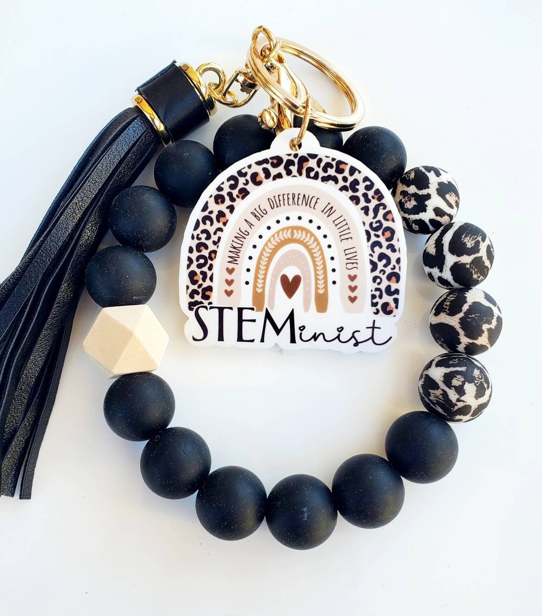 STEM Teacher Wristlet Keychain | Female Stem Teacher Wristlet | Science ...