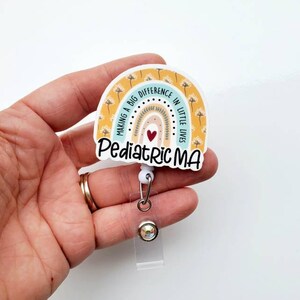 Pediatric MA Badge Reel | Pediatric Medical Assistant Badge Reel - Etsy