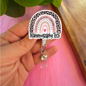 Mammography Tech Badge Reel | Mammography Nurse Badge | Mammography ...